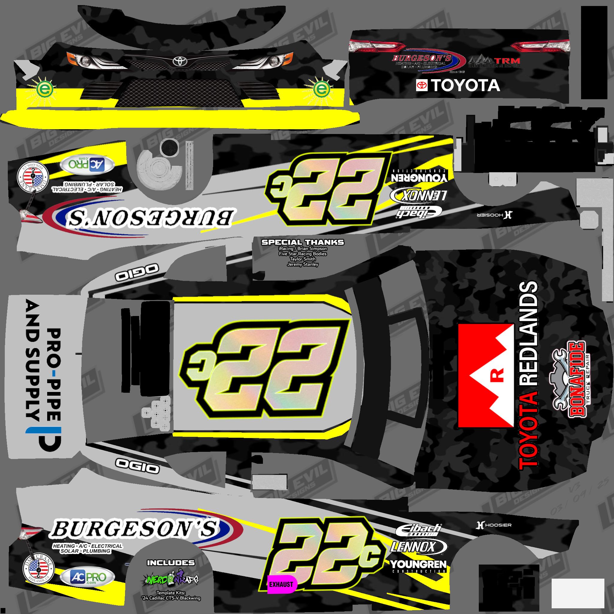 Chase Burgson Late model by Isaiah Fox - Trading Paints