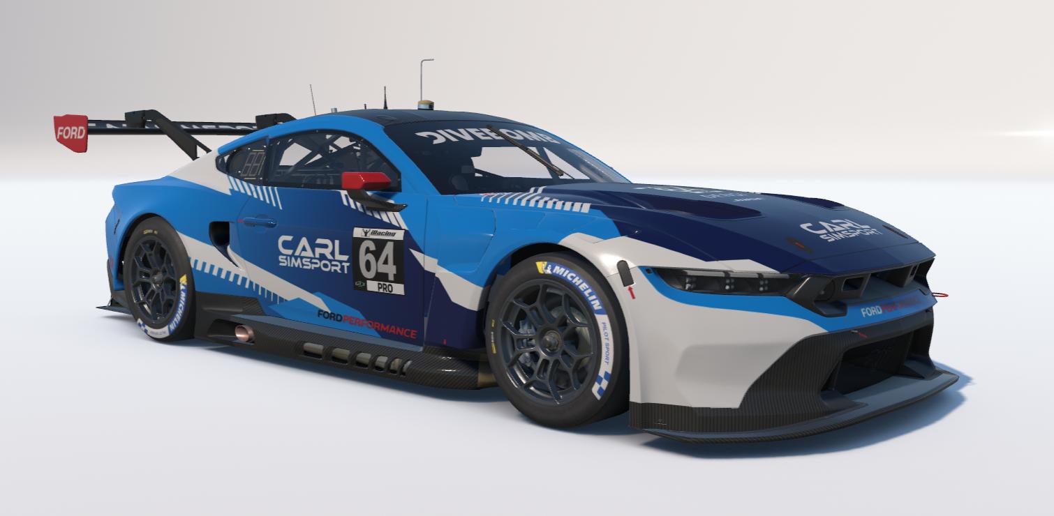 CARL SIMSPORT - Ford Mustang GT3 - Blue Version by Pierre Schläger ...