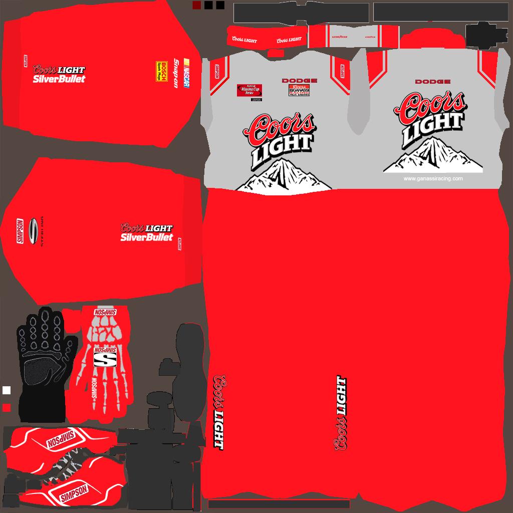 2002 Jamie McMurray Coors Light Silver Bullet Simpson Suit With Skull ...