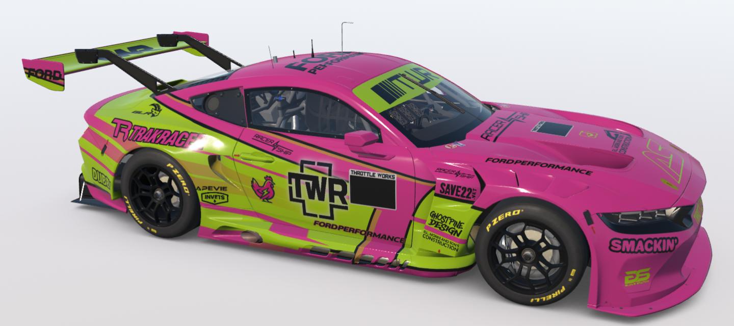 THROTTLE WORKS RACING - ELECTRIC CHICKEN GT3 MUSTANG by Skylar Dailey ...