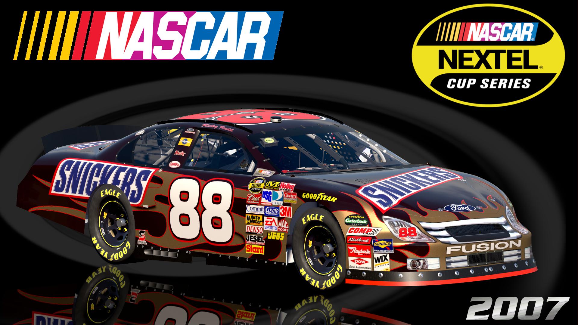 #88 Ricky Rudd 2007 Snickers Ford Fusion by Christian Budd - Trading Paints