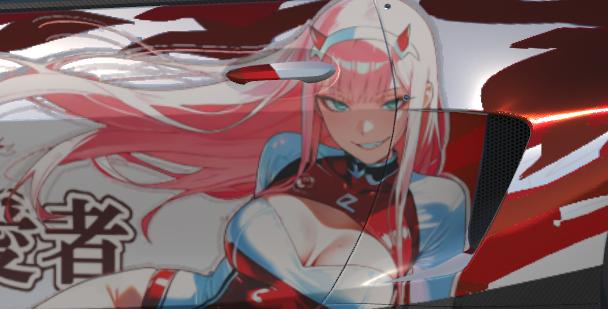 Zero Two Itasha – BMW M4 GT3 Anime Waifu by Michael Komori - Trading Paints
