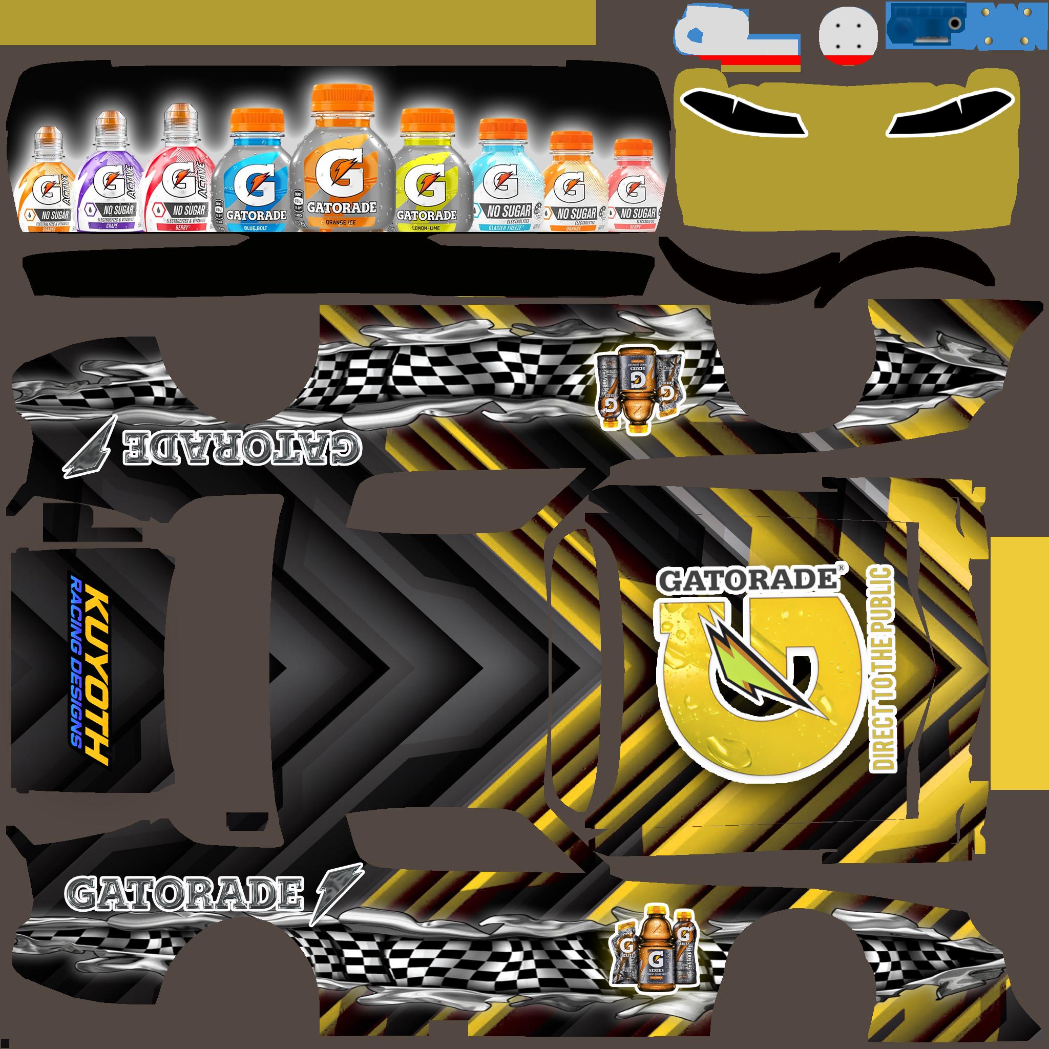 Street Stock Gatorade Gold Metallic by Billy Kuyoth - Trading Paints