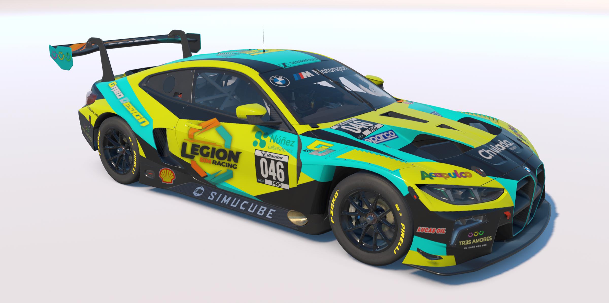 Legion Sim Racing Yellow Suzuka 1000km by Gabriel Trejo C. - Trading Paints