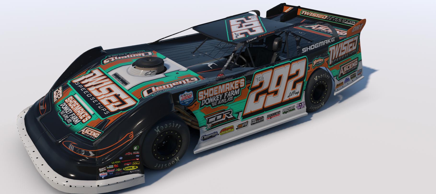 Chase Shoemake 292 orange mint green TSS by Bubba Walker - Trading Paints