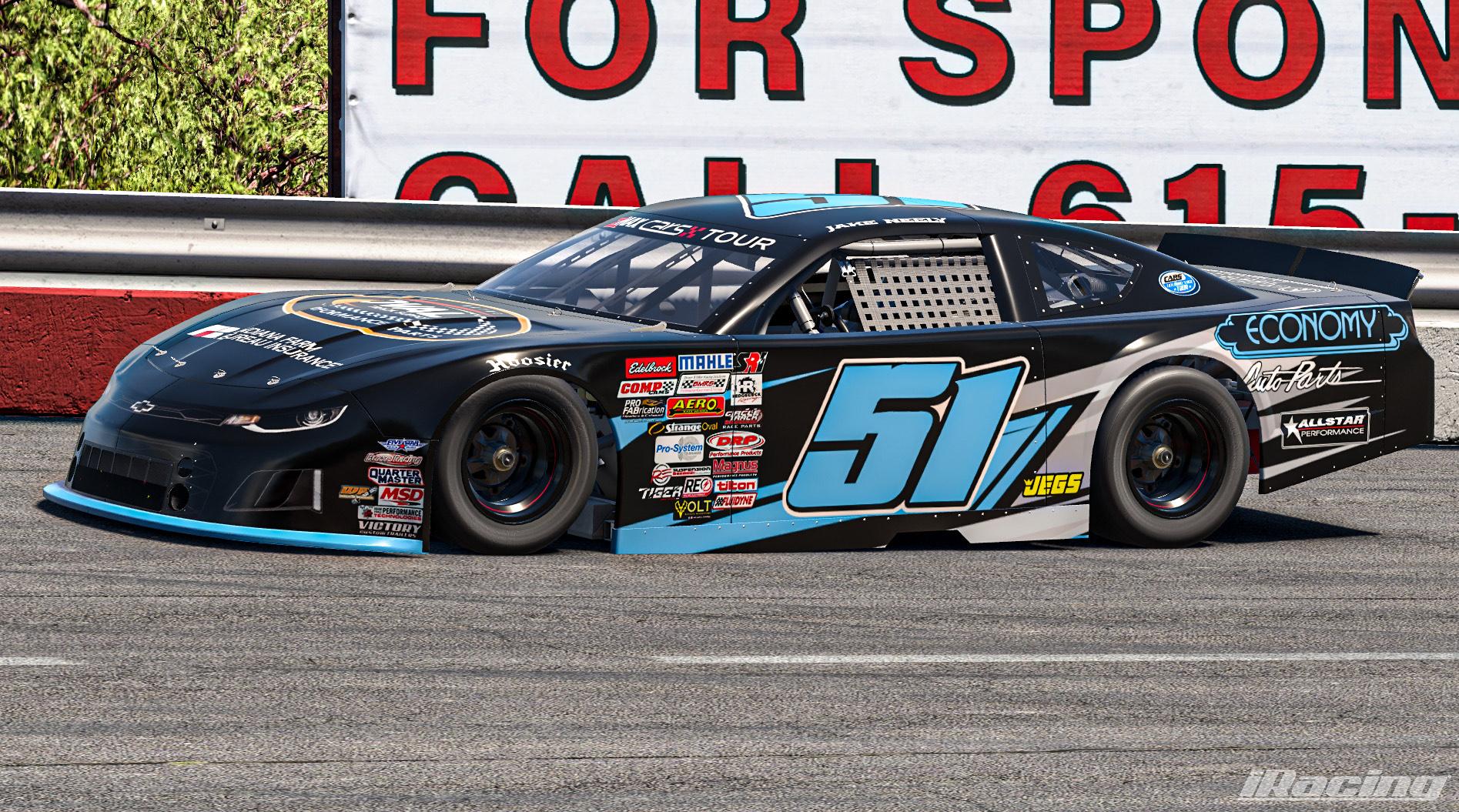 Jake Neely Late Model Stock by Chandler Hutchins - Trading Paints