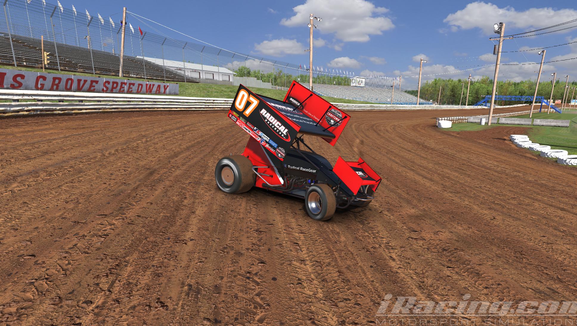 Radical Race Gear Dirt Sprint Car by Travis Oliver - Trading Paints