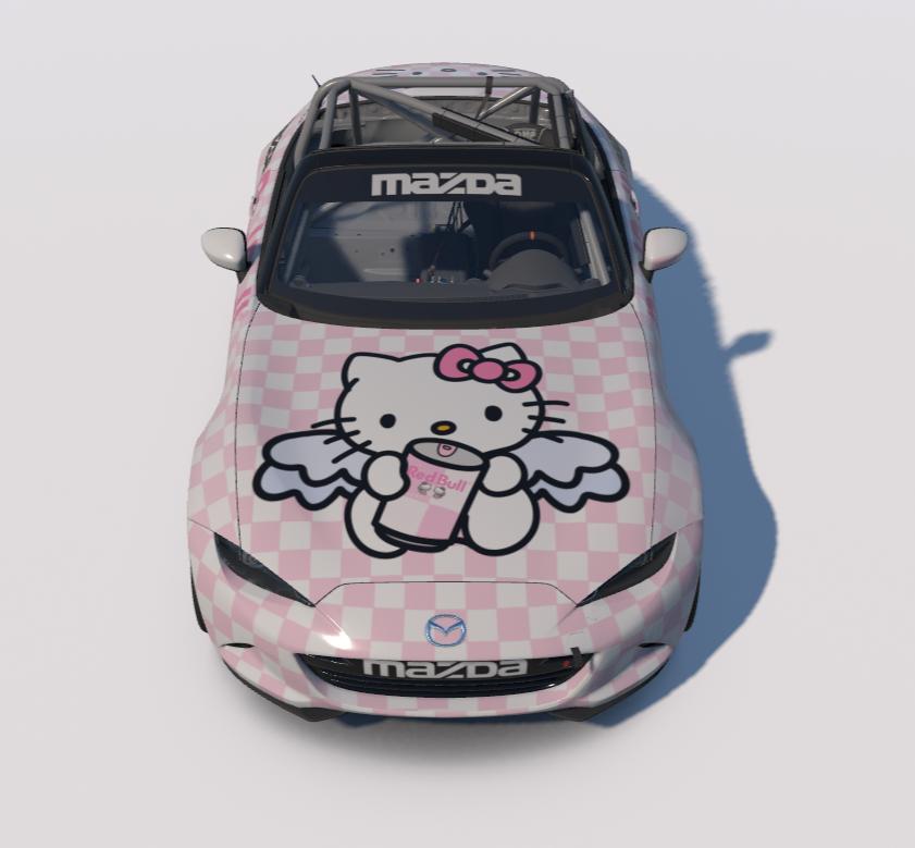 Hello Kitty Red Bull Mazda MX5 - Checkerboard Version by Alexander ...