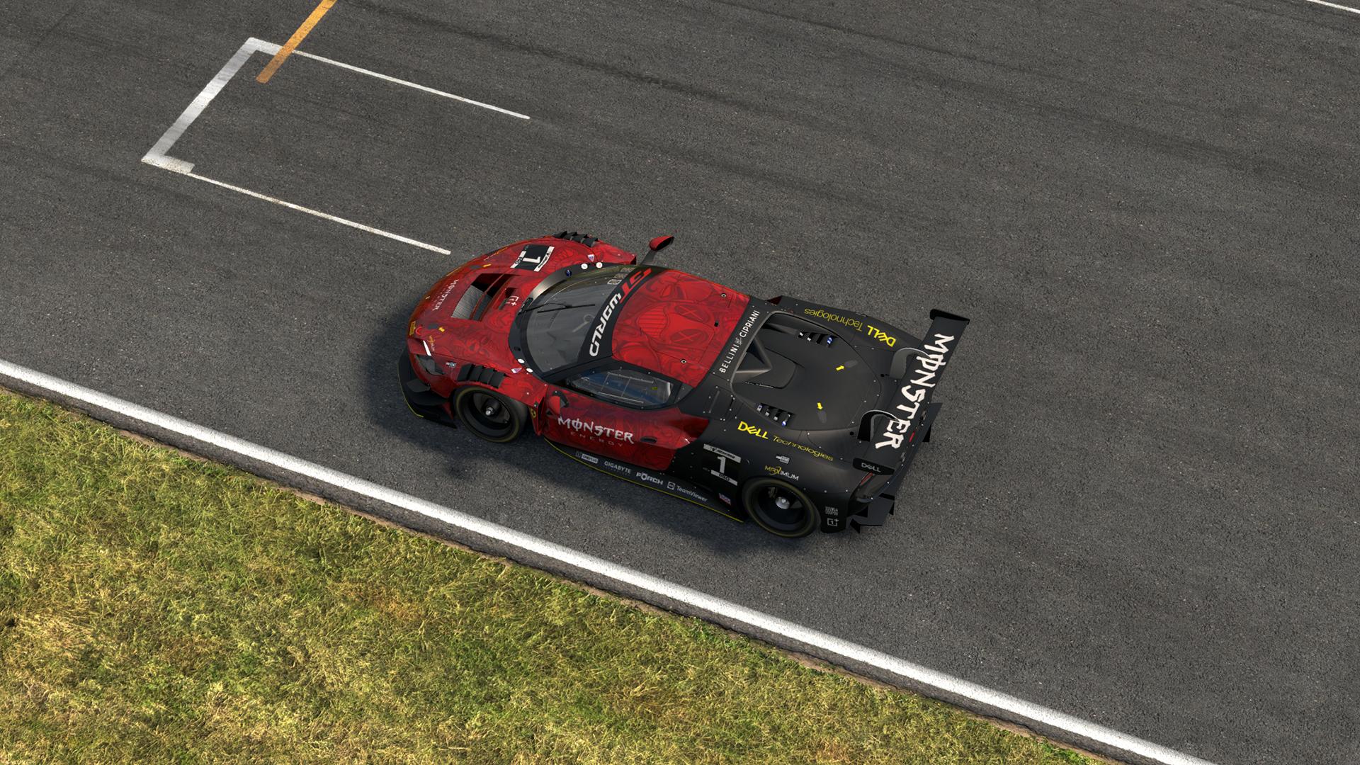 Ferrari 296 GT3 - Monster Mask by Rick Van Put - Trading Paints
