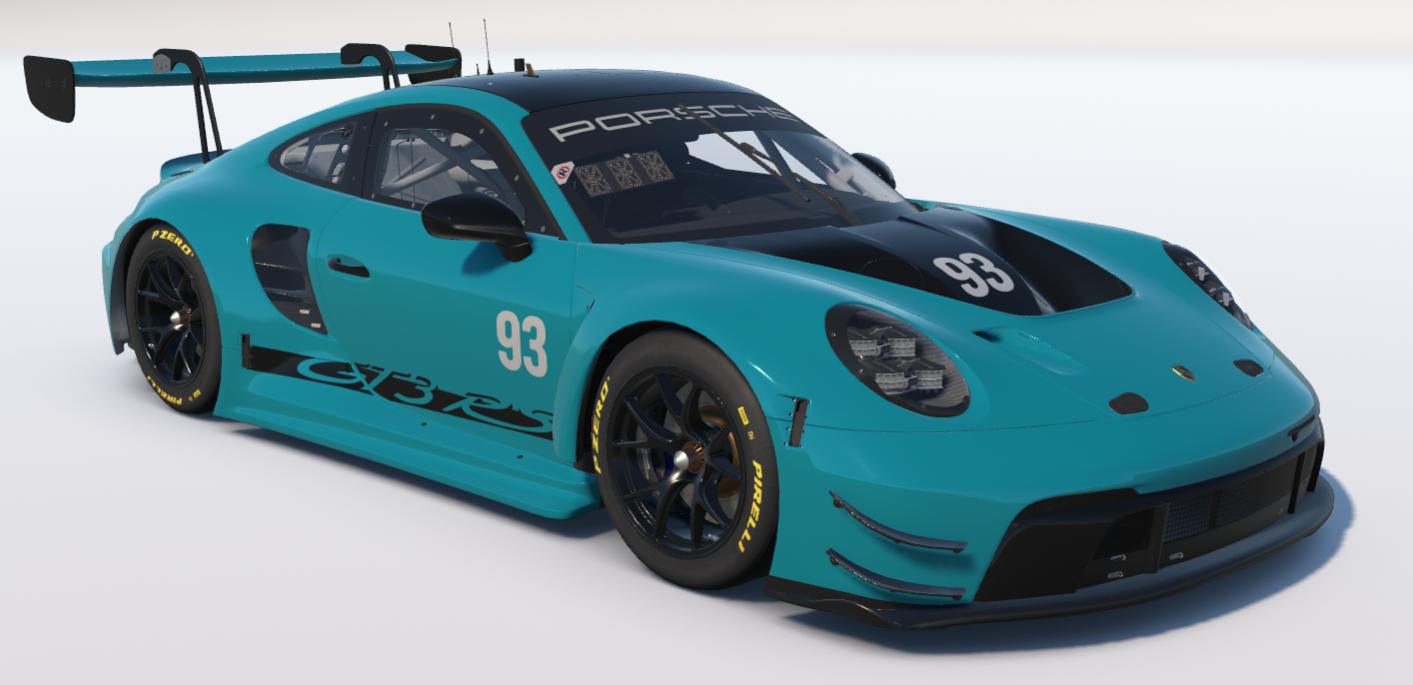 Porsche Miami Blue by Brad Younkman - Trading Paints