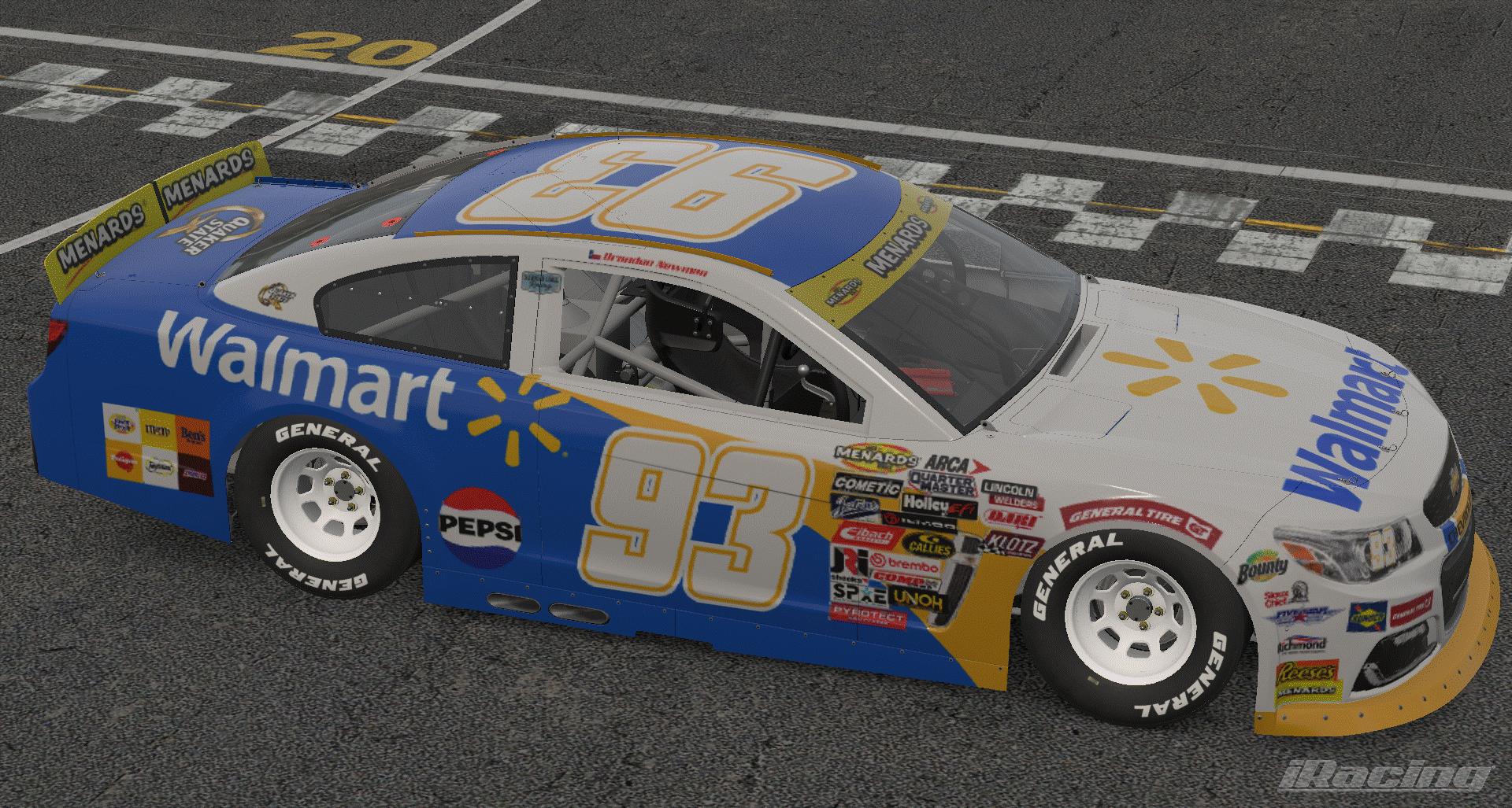 Walmart Chevrolet Newman Hall Racing BN by Christoph H. - Trading Paints