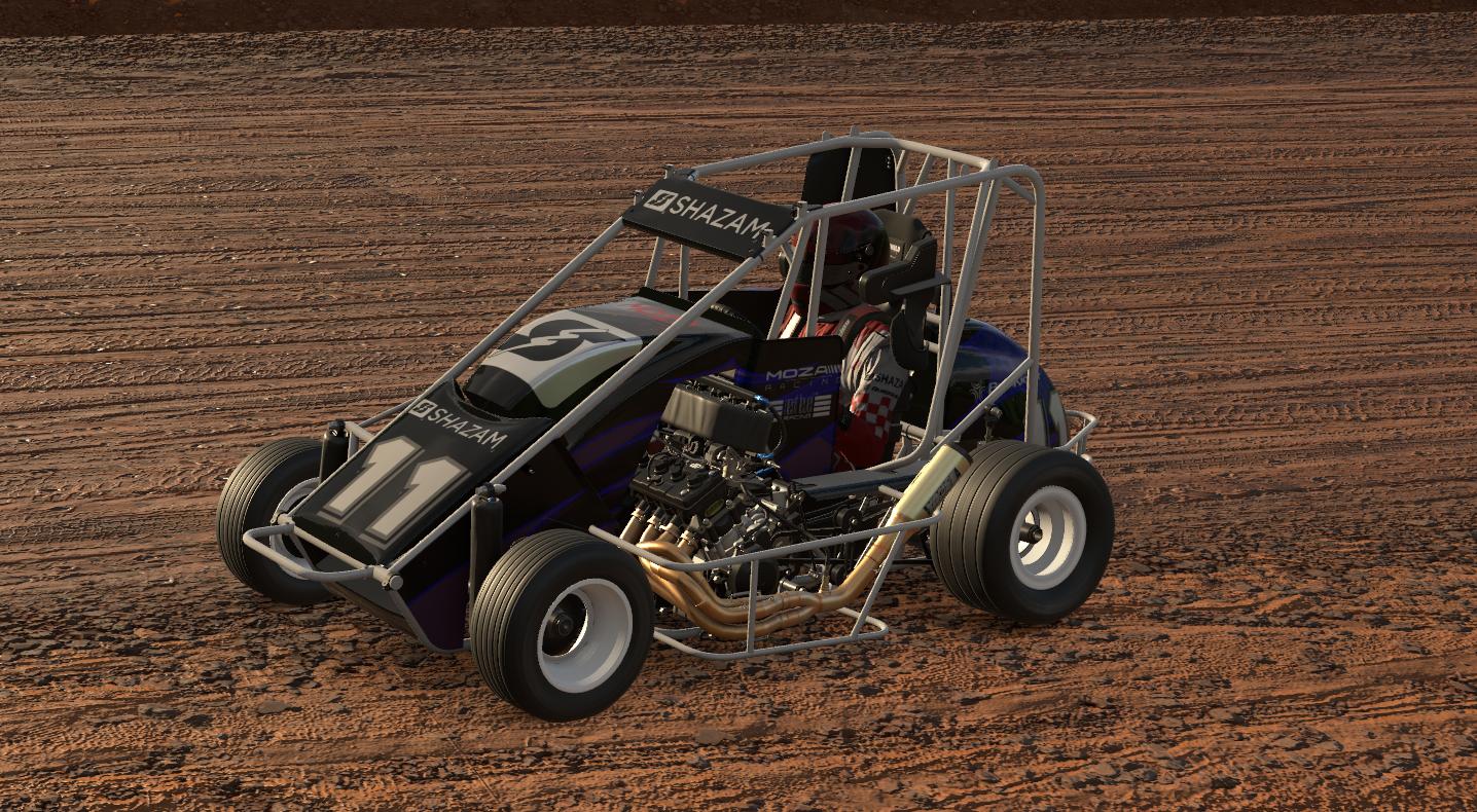 Dirt Micro Sprint Car - Non-Winged SHAZAM by Mark Bishop2 - Trading Paints