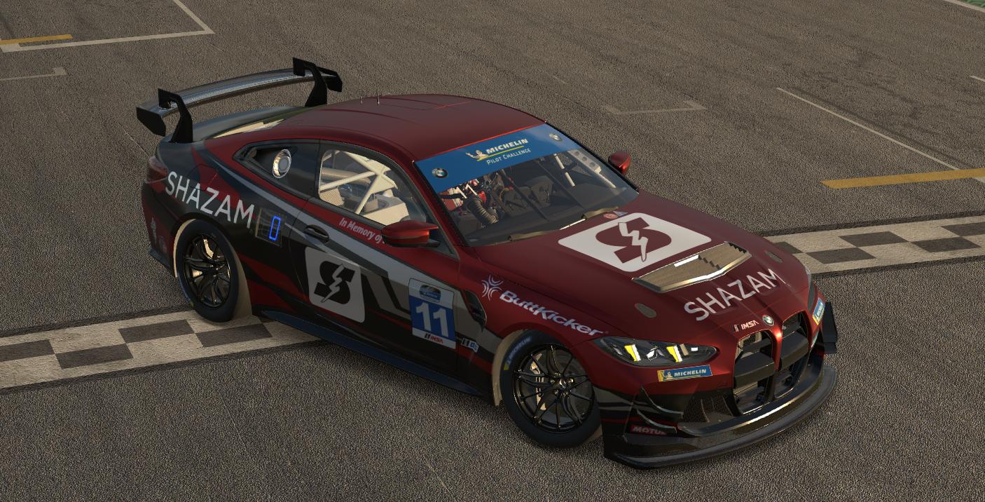 BMW M4 G82 GT4 Evo SHAZAM by Mark Bishop2 - Trading Paints
