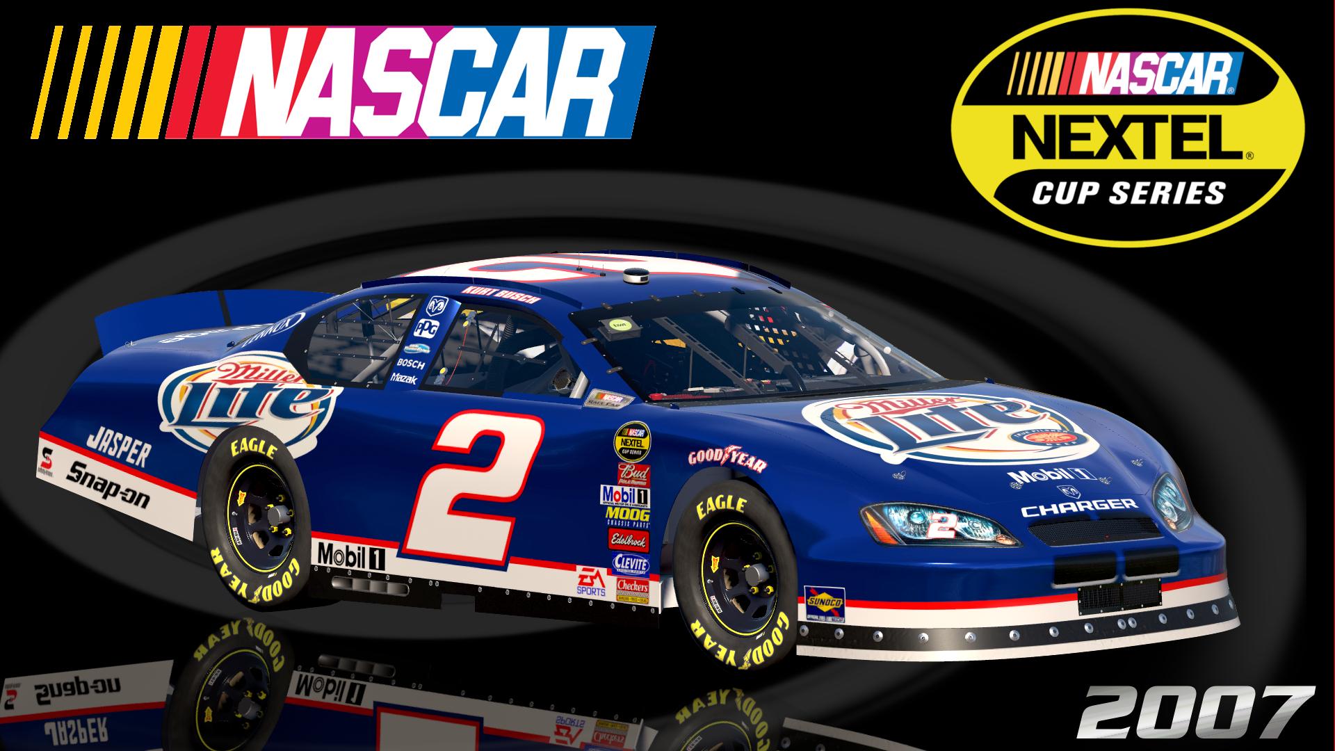 #2 Kurt Busch 2007 Miller Lite Dodge Charger by Christian Budd ...