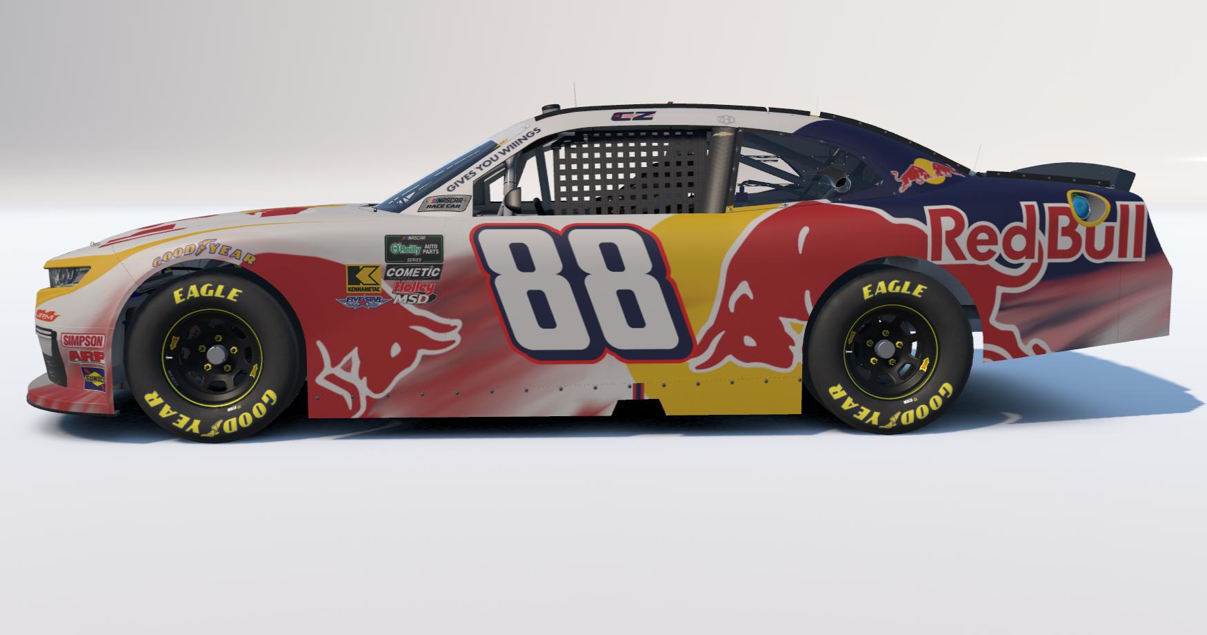 2026 Connor Zilisch #88 Red Bull Chevrolet by Zach B. - Trading Paints