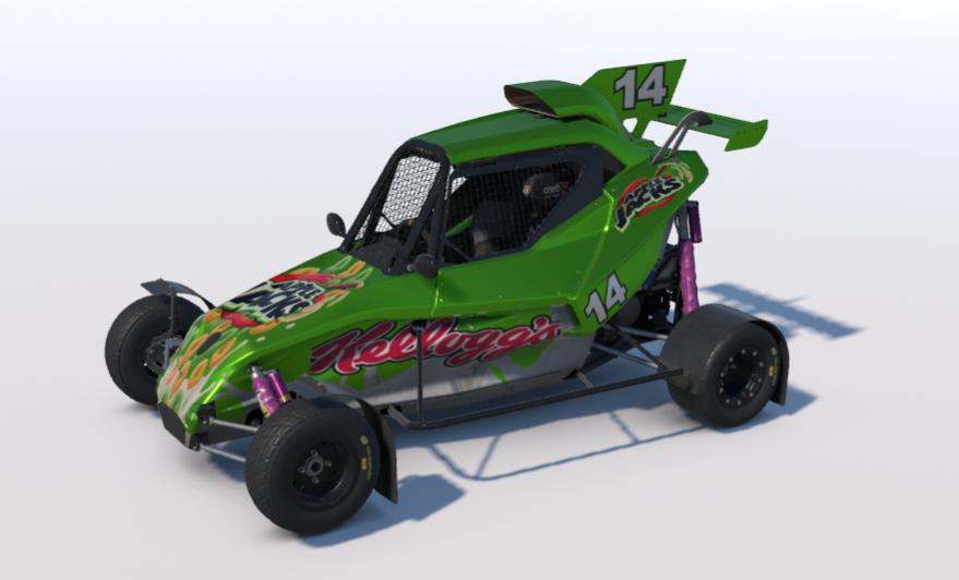 Apple Jacks (Metallic) FIA Cross Car by Christian Shriver - Trading Paints