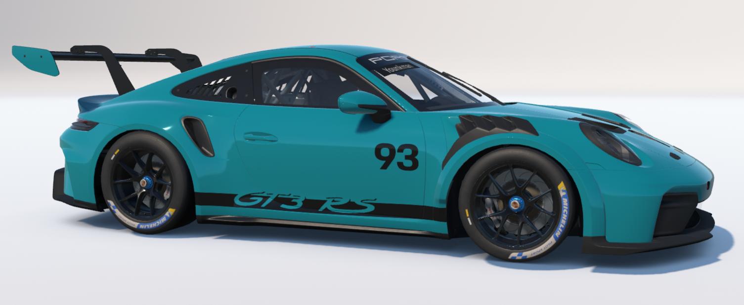 Porsche Miami Blue by Brad Younkman - Trading Paints