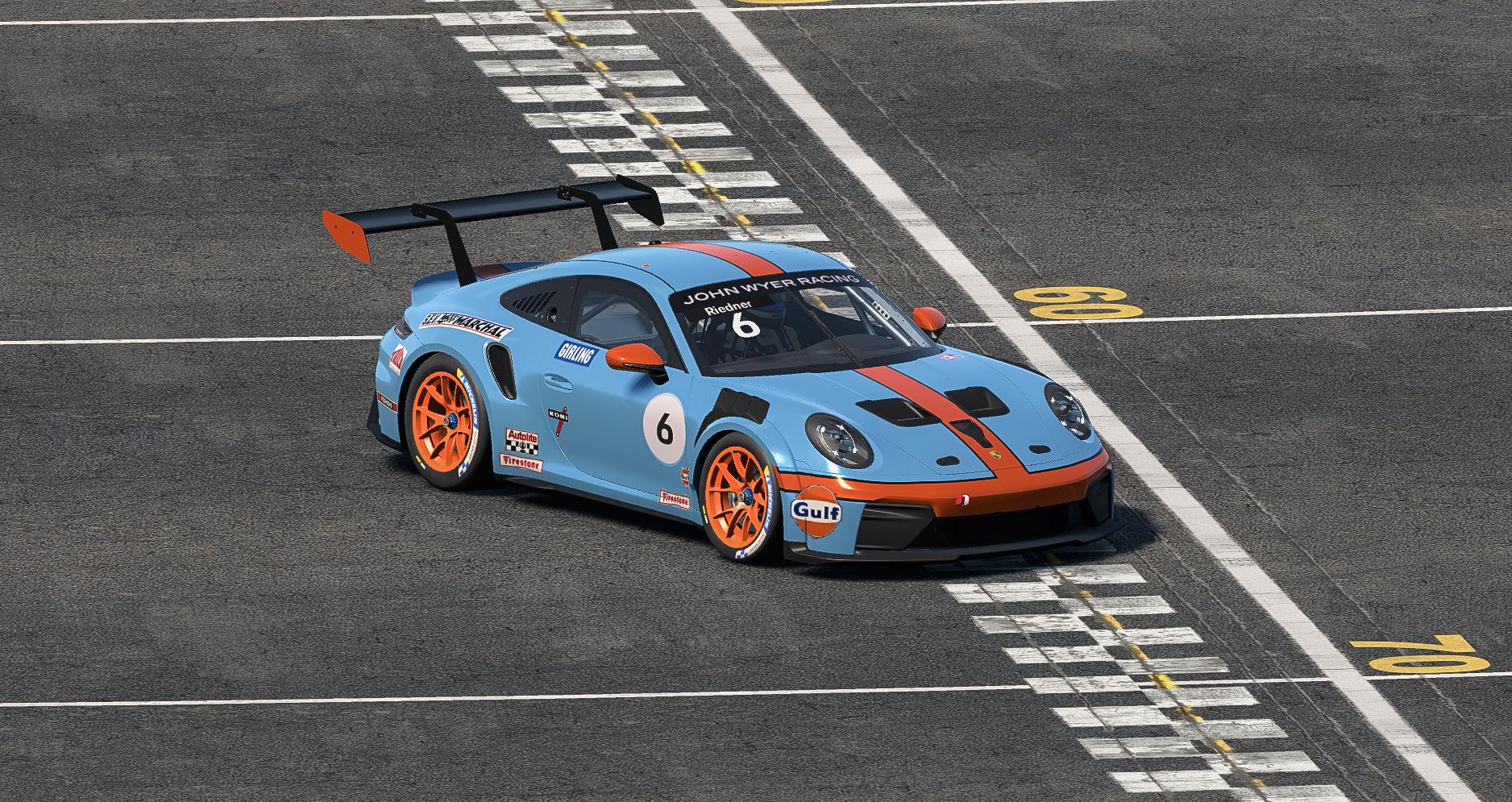 Porsche 992 2 Cup Gulf by Mike Riedner - Trading Paints