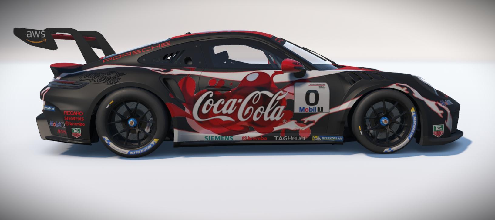 Porsche 911 Cup (992.2) Coca-Cola 2.0 by Hallam Cott - Trading Paints