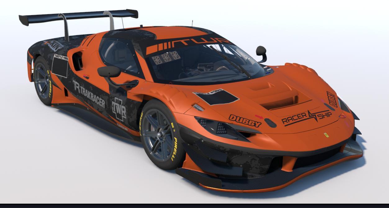 TWR Orange Ferrari GT3 by Skylar Dailey - Trading Paints