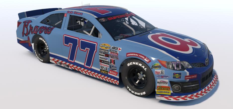 Zack Stuart | SAC | Braves Car by Fred Truax - Trading Paints