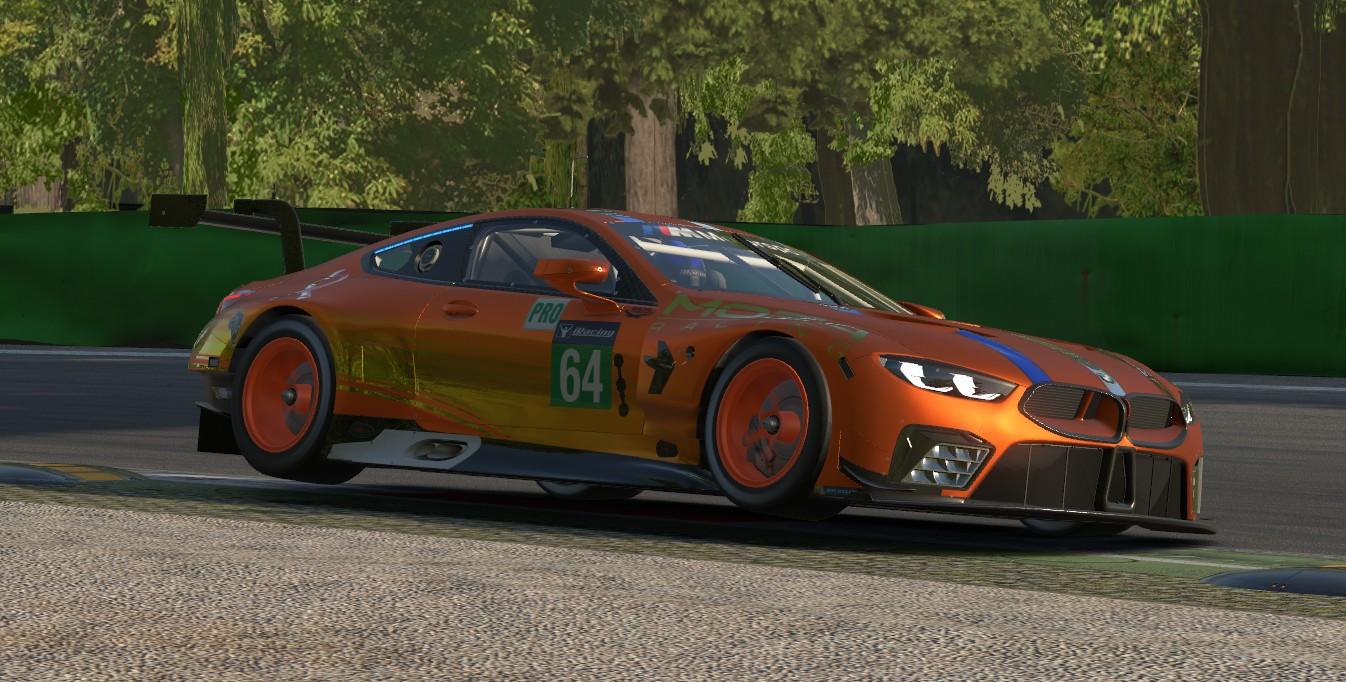 BMW M8 GTE orange copy by Joseph Brockway - Trading Paints