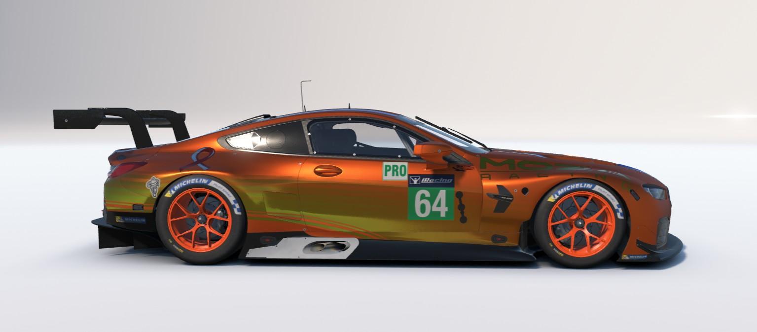 BMW M8 GTE orange copy by Joseph Brockway - Trading Paints