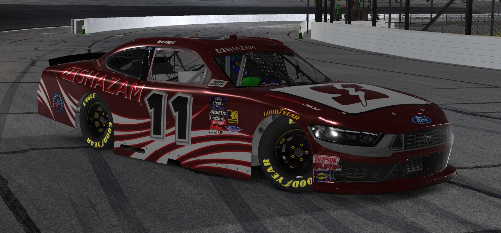 NASCAR XFINITY Ford Mustang SHAZAM 2026 v2 by Mark Bishop2 - Trading Paints