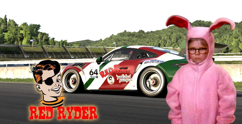 Red Ryder Christmas Porsche by Jeremy C Morgan - Trading Paints