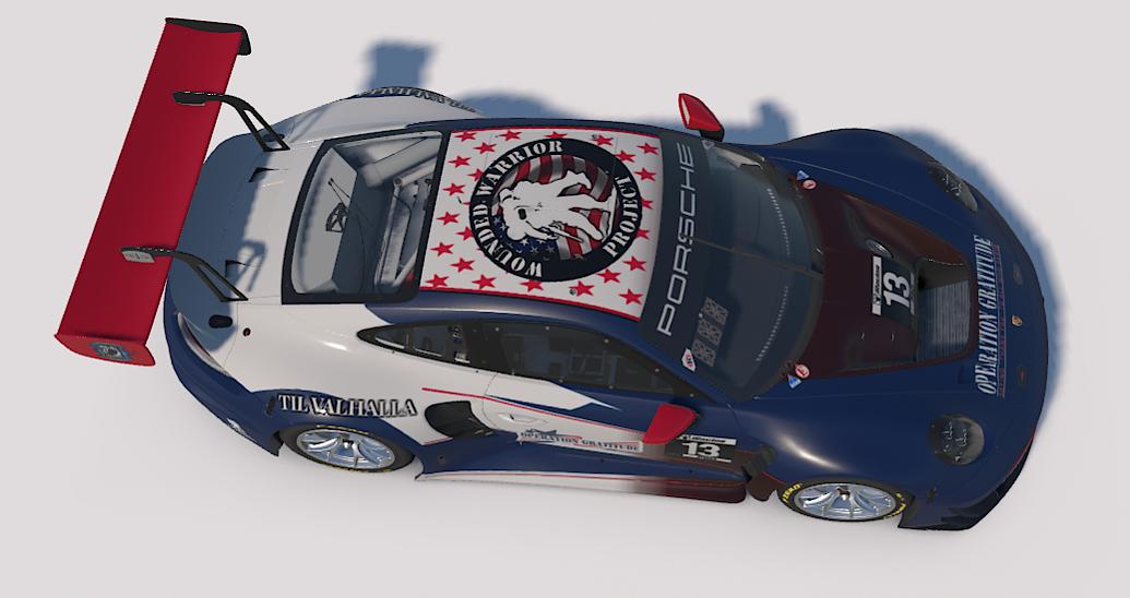 Operation Gratitude Porsche GT3 R by Zane Rutherford - Trading Paints