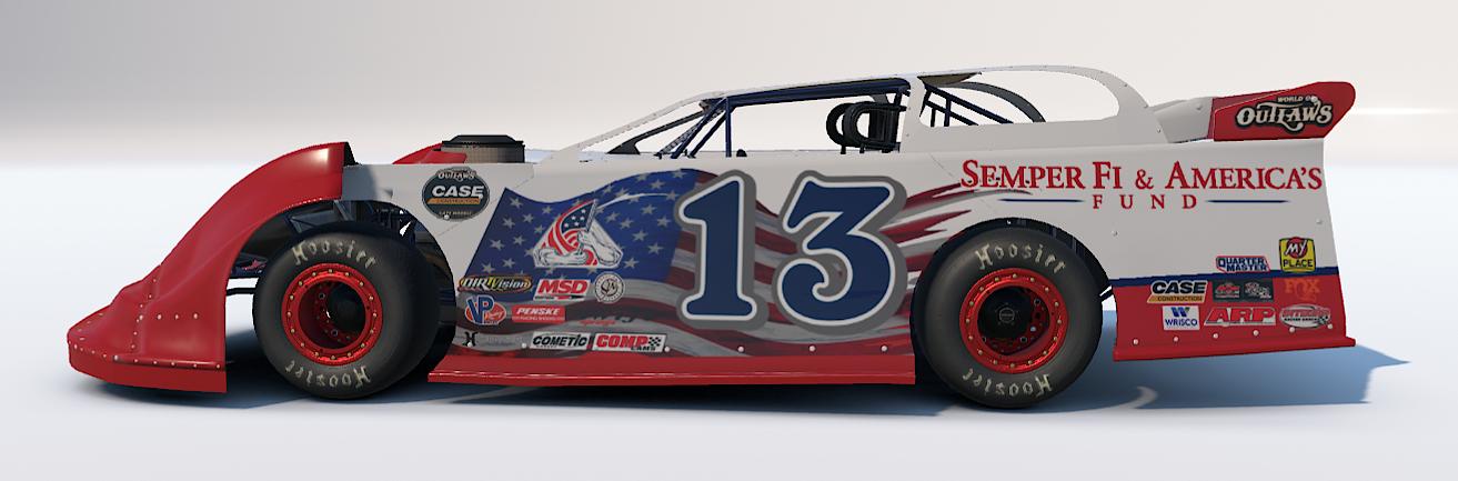 Semper Fi Fund Dirt Late Model Super by Zane Rutherford - Trading Paints