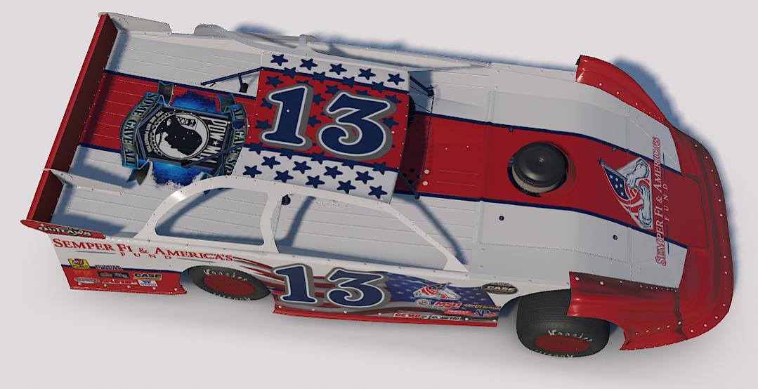 Semper Fi Fund Dirt Late Model Super by Zane Rutherford - Trading Paints