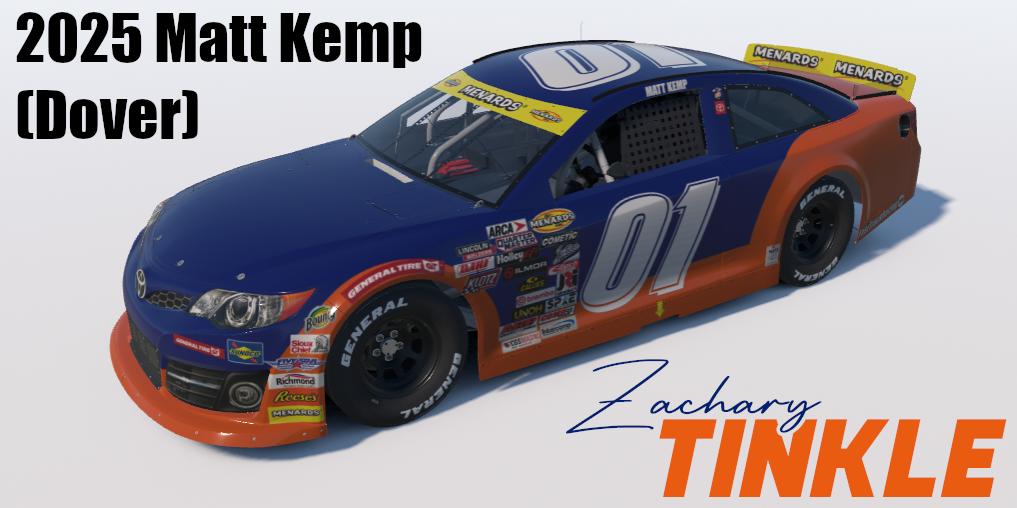 2025 Matt Kemp #01 Fast Track Racing "Blueberry" (Dover) by Zachary ...