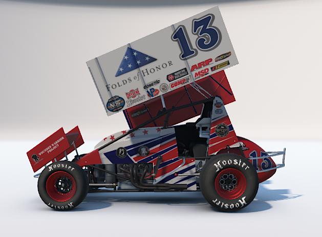 Folds of Honor Foundation Dirt Sprint Car 410 by Zane Rutherford ...