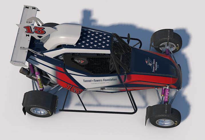Tunnel to Towers Foundation Cross Car by Zane Rutherford - Trading Paints
