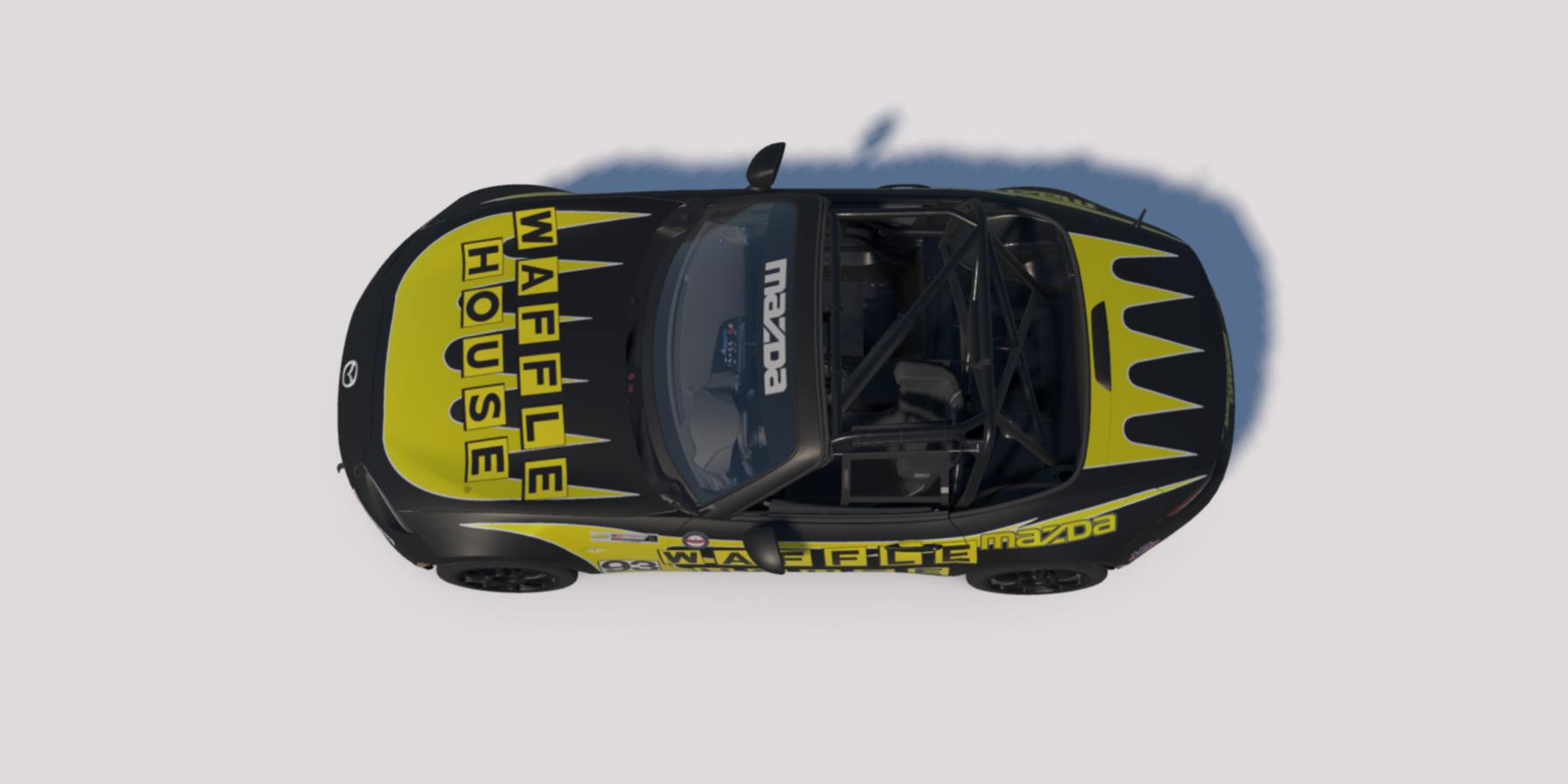 Stealth Waffle House livery for MX-5 by Clyde Simmons - Trading Paints