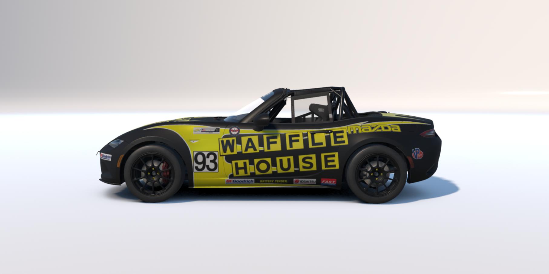 Stealth Waffle House livery for MX-5 by Clyde Simmons - Trading Paints