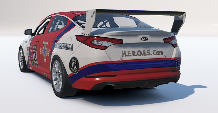 Heroes Care Kia Optima by Zane Rutherford - Trading Paints