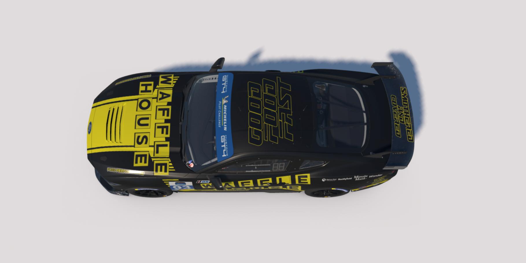 Stealth Waffle House livery for the GT4 Mustang by Clyde Simmons ...