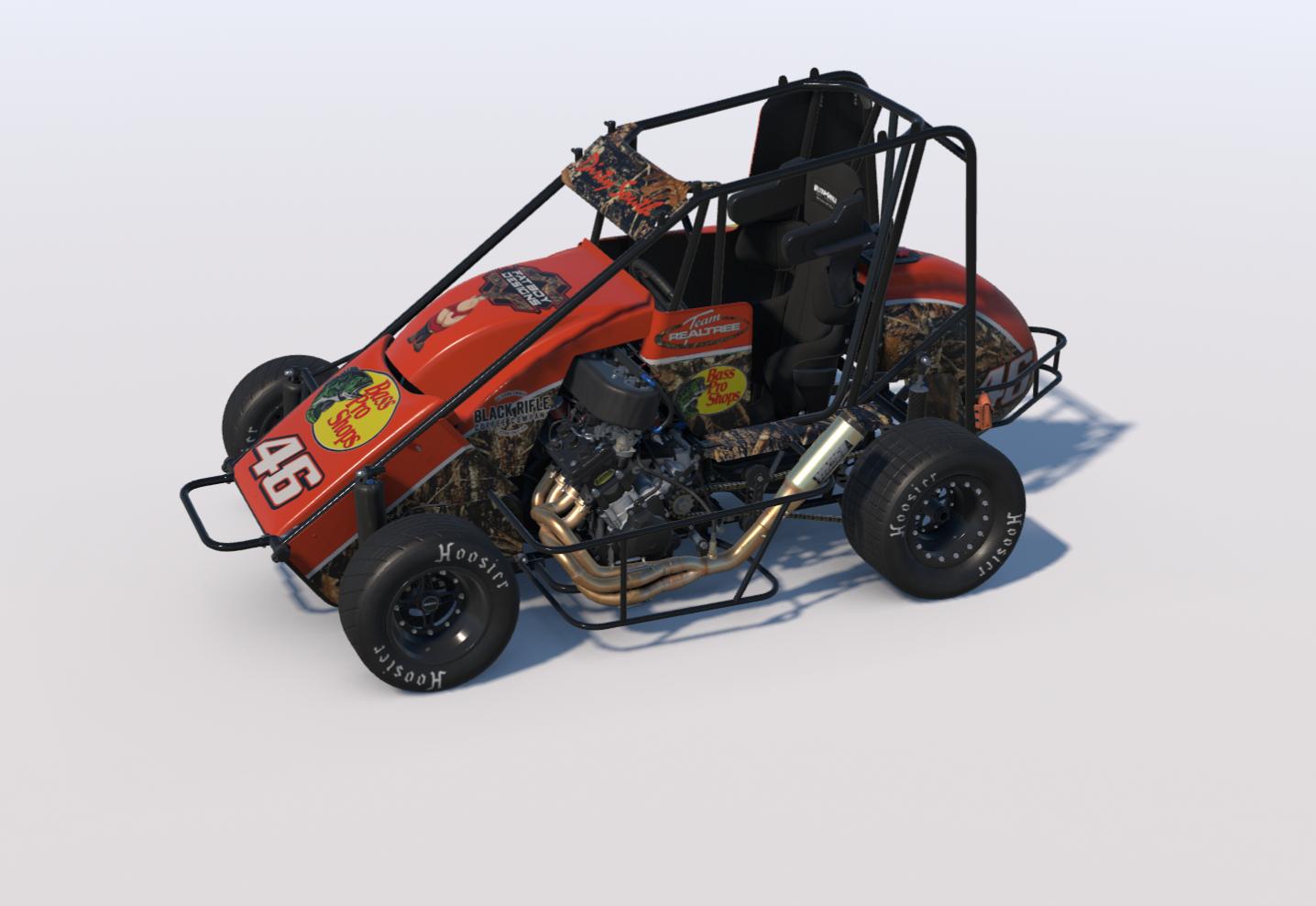 Bass Pro Shops Dirt Micro Sprint non wing by Brant Mickel - Trading Paints