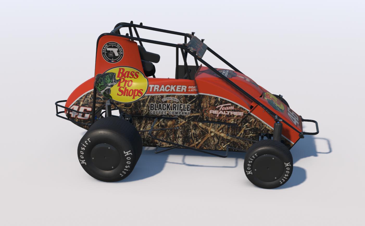 Bass Pro Shops Dirt Micro Sprint non wing by Brant Mickel - Trading Paints
