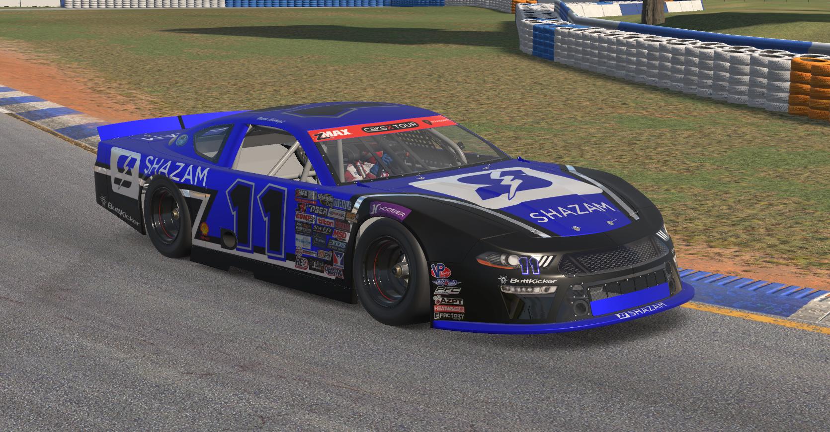 Late Model Stock SHAZAM Blue by Mark Bishop2 - Trading Paints