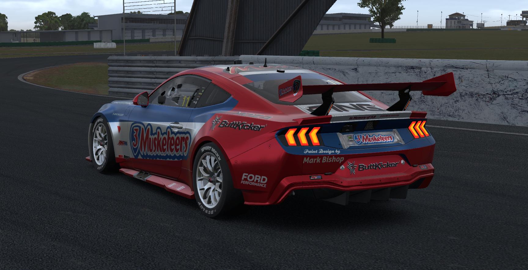 Supercars Ford Mustang Gen 3 3 Musketeers by Mark Bishop2 - Trading Paints