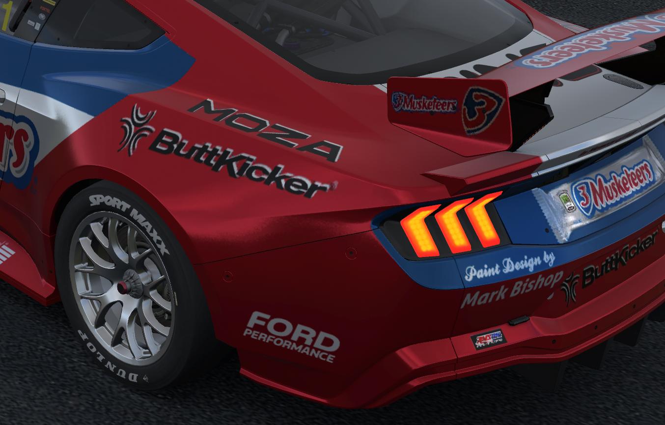 Supercars Ford Mustang Gen 3 3 Musketeers by Mark Bishop2 - Trading Paints