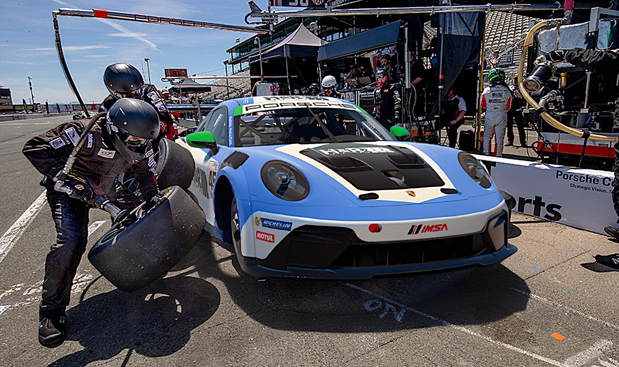 Porsche 911 Cup (992.2) Muhlner Motorsport by Hallam Cott - Trading Paints