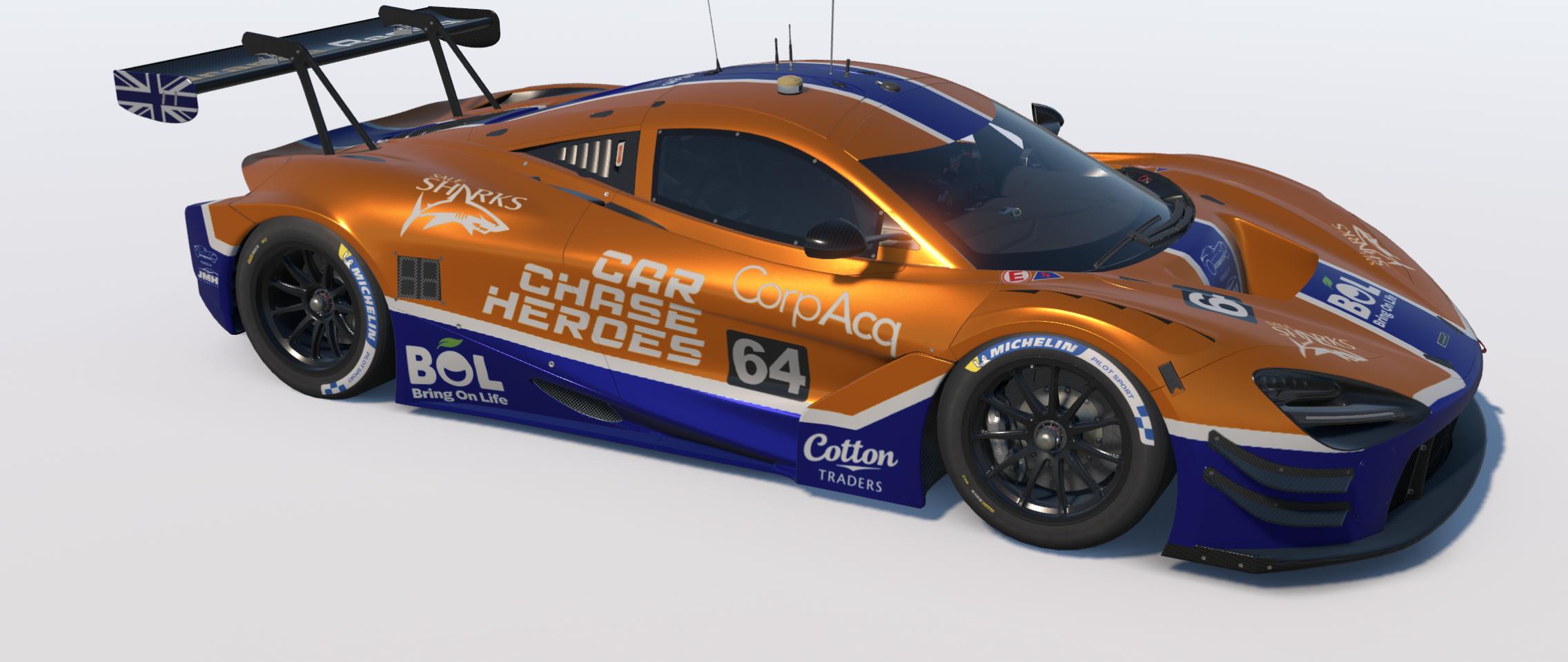 Orange Racing McLaren 720s as raced in 2024 by Simon Orange and Tom ...