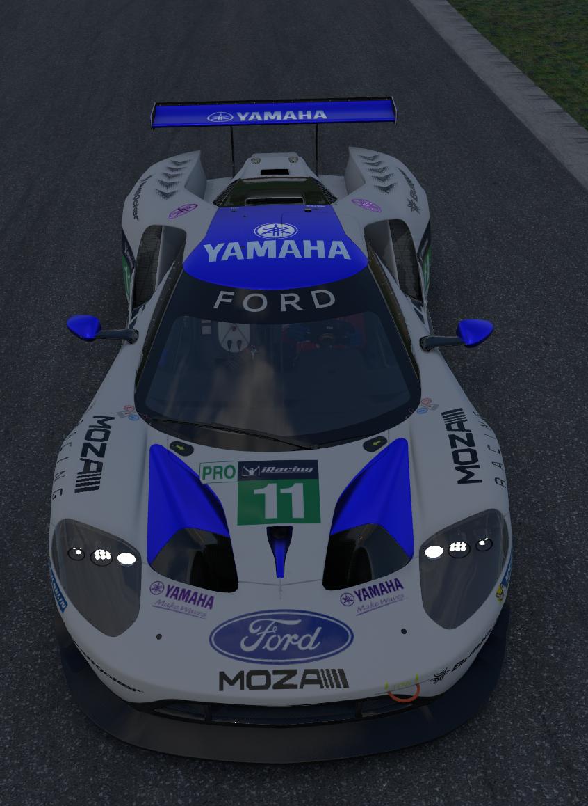 Ford GT GTE YAMAHA-MOZA by Mark Bishop2 - Trading Paints
