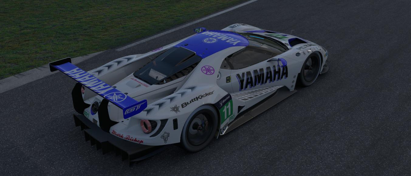 Ford GT GTE YAMAHA-MOZA by Mark Bishop2 - Trading Paints