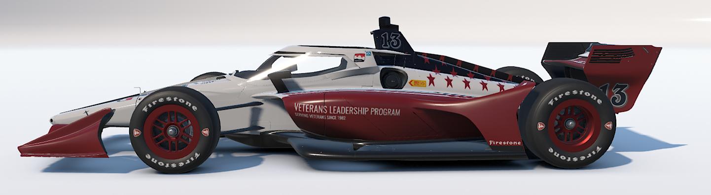 Veterans Leadership Program Indy Car by Zane Rutherford - Trading Paints