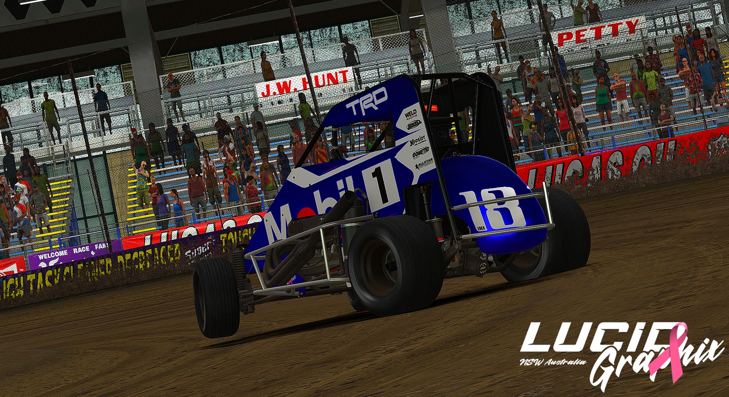 TRD-Mobil1-Lucid Graphix Concept Blue Dirt Midget by Jacob Freeman ...
